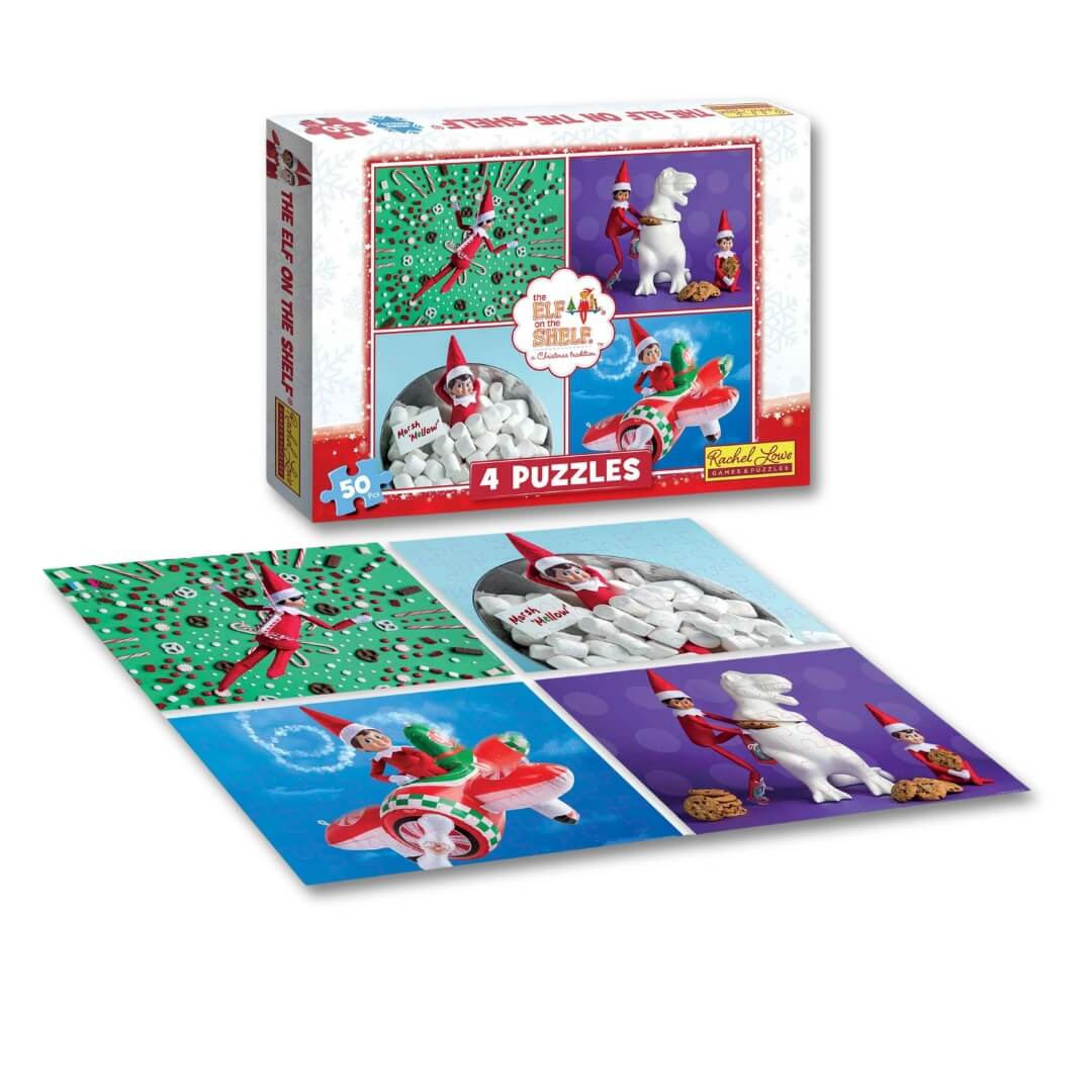 The Elf on the Shelf® 4 Pack - 50 Piece Kids Puzzles - The Elf on The Shelf