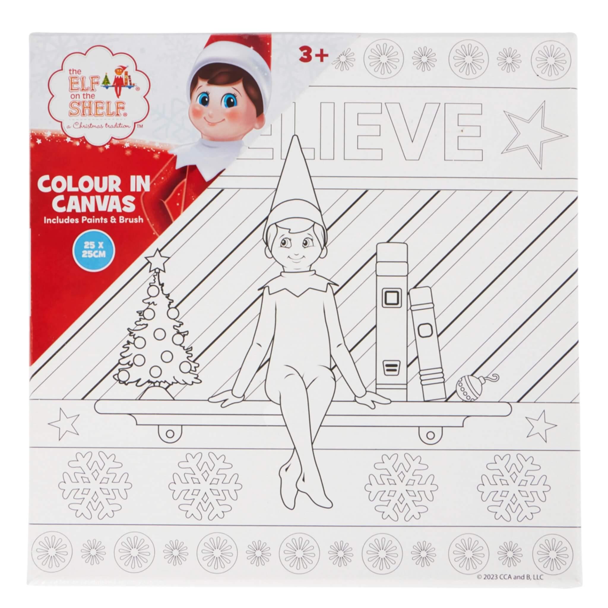 ELF ON THE SHELF PAINT YOUR OWN CANVAS - The Elf on The Shelf